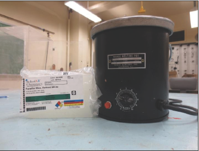 Figure 1 wax pot | Cameron Resources